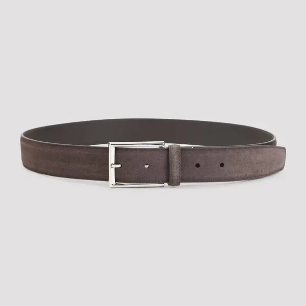Canali Buckle Leather Belt