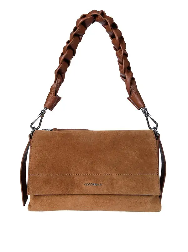 COCCINELLE Suede Two-tone Shoulder Bag