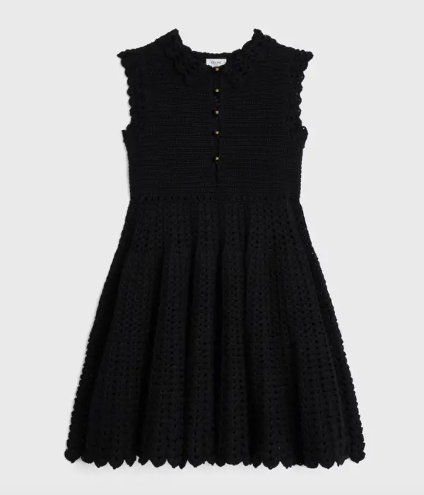 Celine Crochet Mini Dress