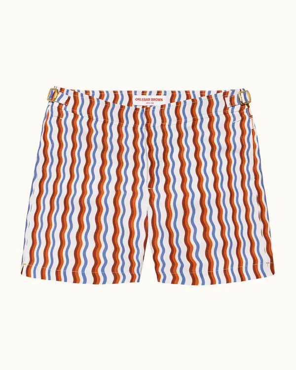 Orlebar Brown Coya Beach Club Mid-length Swim Shorts - Multi Stripe
