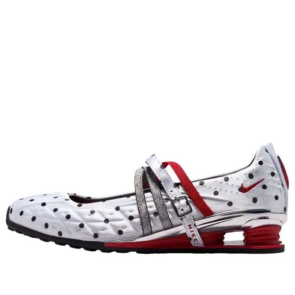 Nike X Naked Copenhagen Shox Z Calistra "polka Dot" Sneakers - White/black/metallic Silver