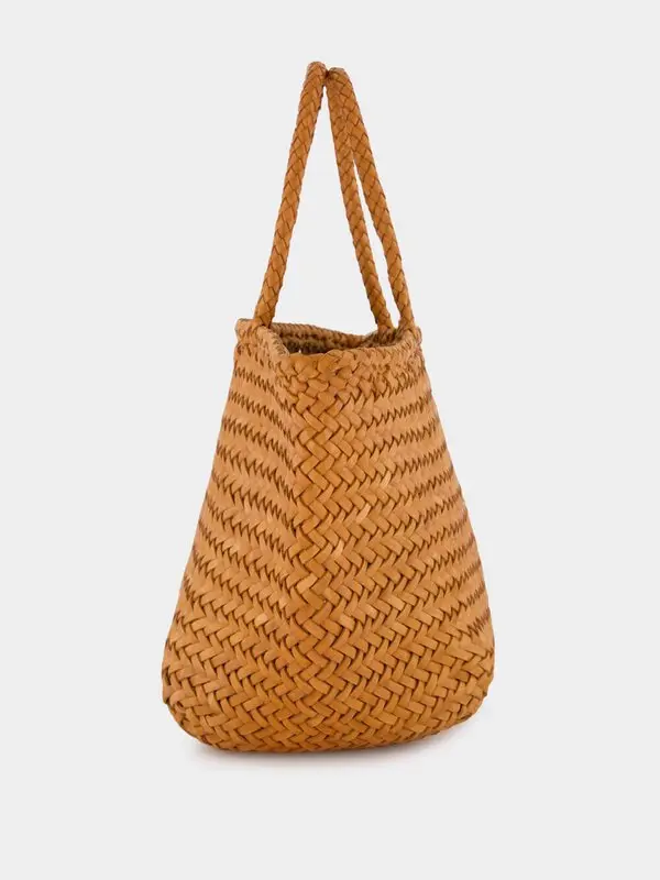 Dragon Diffusion Grace Basket Small Woven Leather Bag