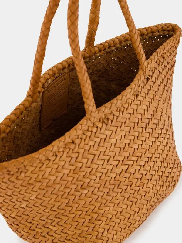 Dragon Diffusion Grace Basket Small Woven Leather Bag
