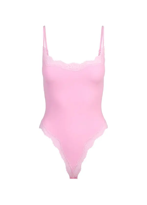 SKIMS Lace-trimmed Camisole Bodysuit