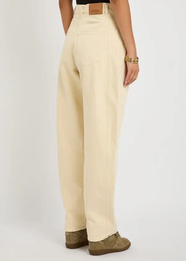 Isabel Marant Étoile Lisha Barrel-leg Jeans - Beige