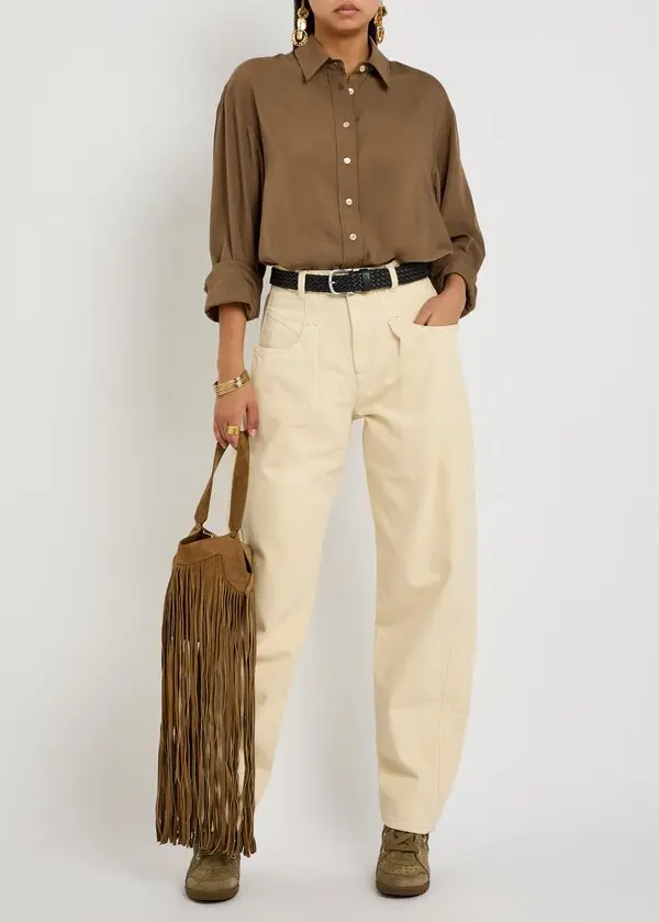 Isabel Marant Étoile Lisha Barrel-leg Jeans - Beige