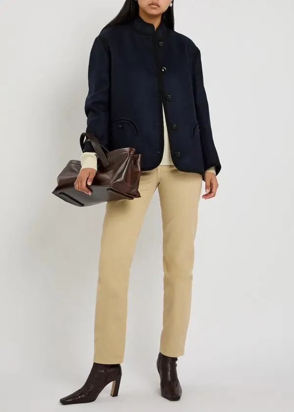 BLAZÉ MILANO Curly Embroidered Wool Jacket