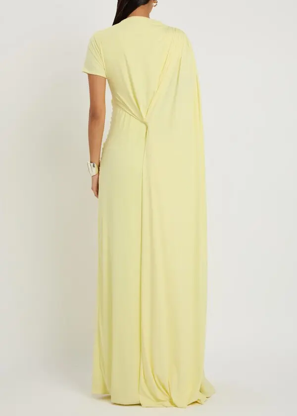 DEME The Sparrow Draped Stretch-jersey Gown