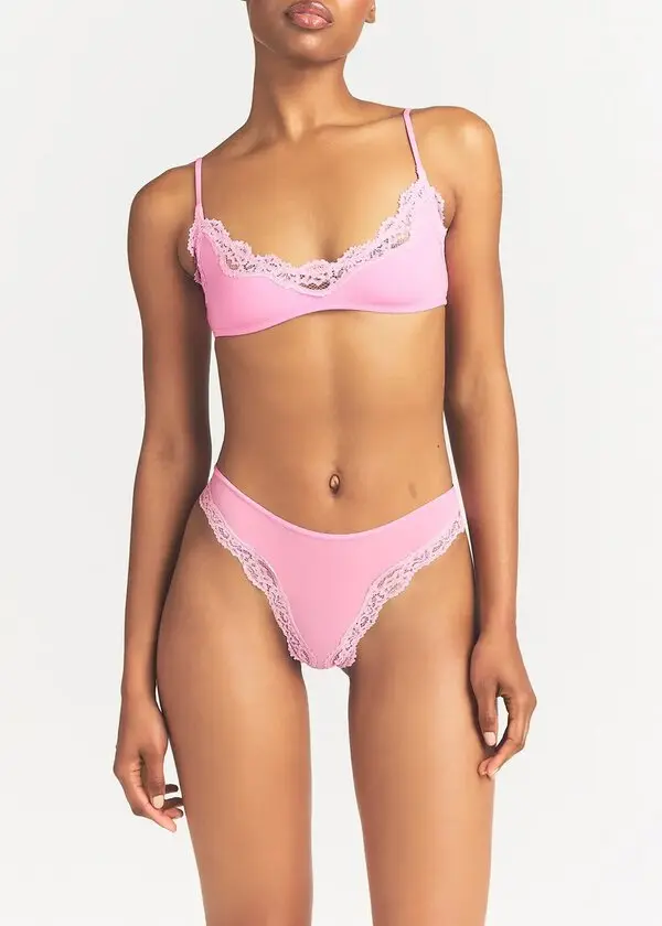 SKIMS Lace-trimmed Stretch-jersey Bralette