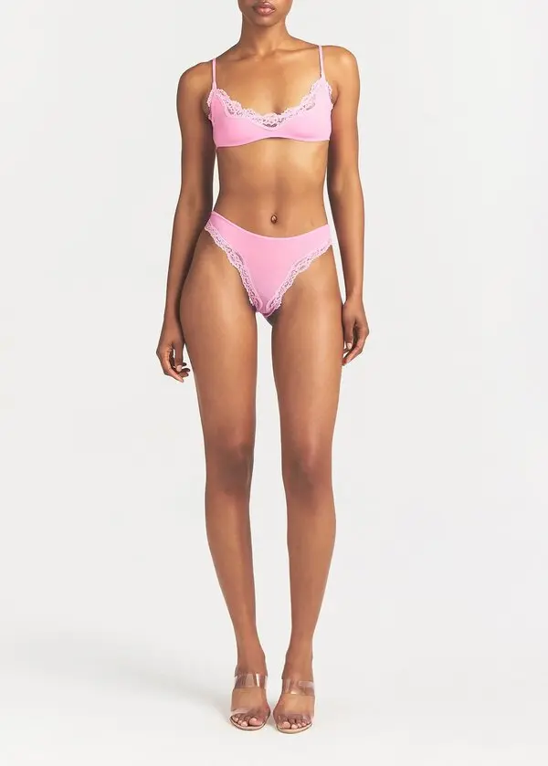SKIMS Lace-trimmed Stretch-jersey Bralette