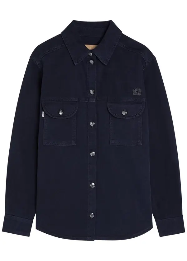 BLAZÉ MILANO Berber Logo-embroidered Denim Shirt