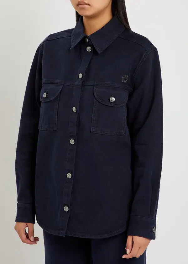 BLAZÉ MILANO Berber Logo-embroidered Denim Shirt