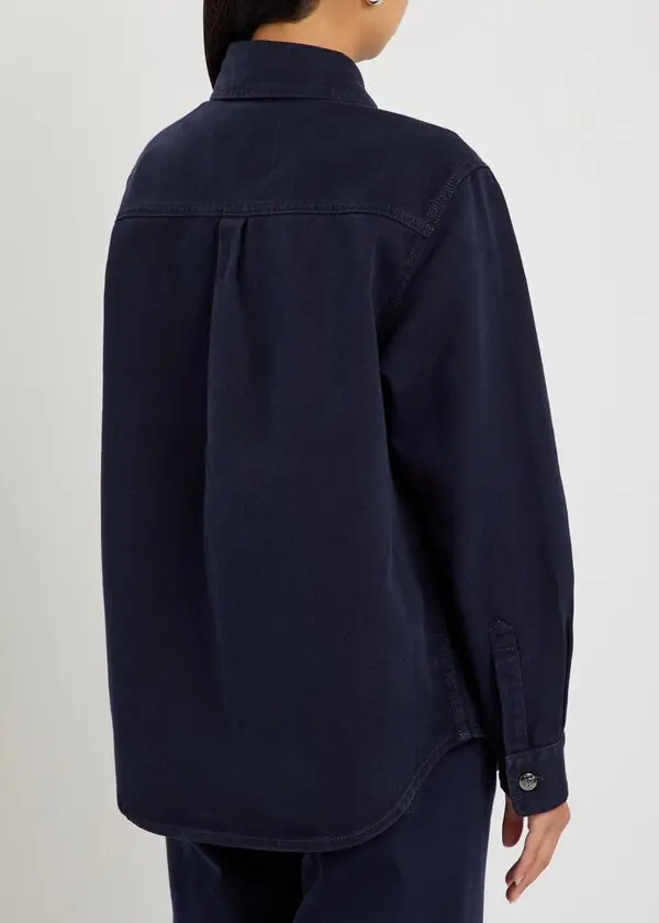BLAZÉ MILANO Berber Logo-embroidered Denim Shirt