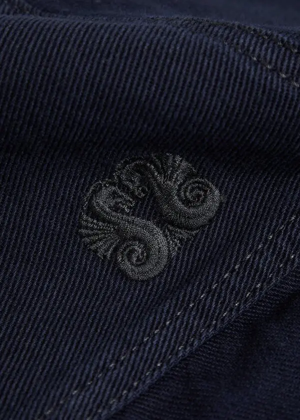 BLAZÉ MILANO Berber Logo-embroidered Denim Shirt
