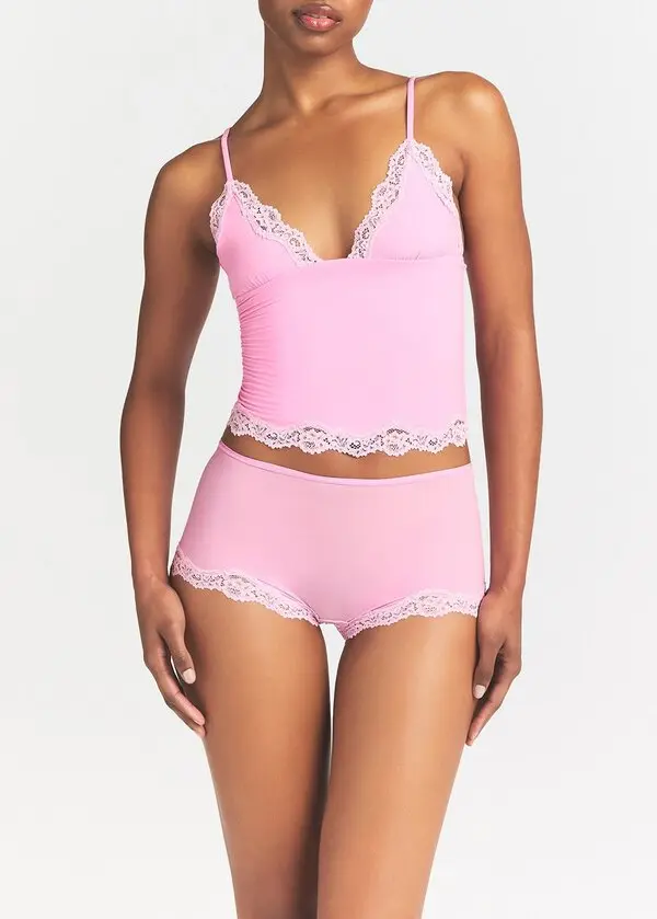 SKIMS Lace-trimmed Camisole And Shorts Set