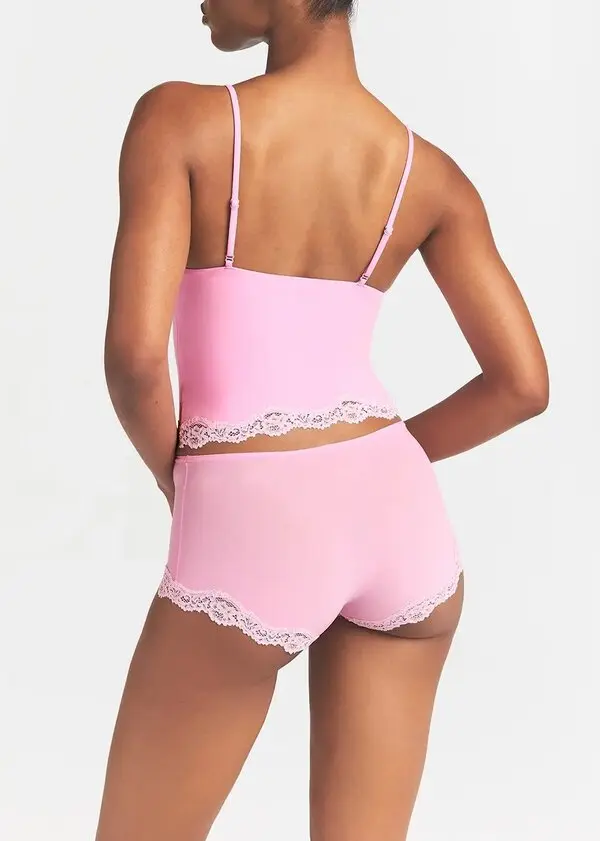SKIMS Lace-trimmed Camisole And Shorts Set