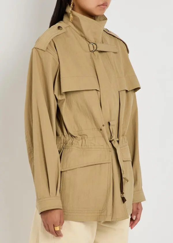 Isabel Marant Étoile Adelys Cotton-blend Gabardine Trench Jacket
