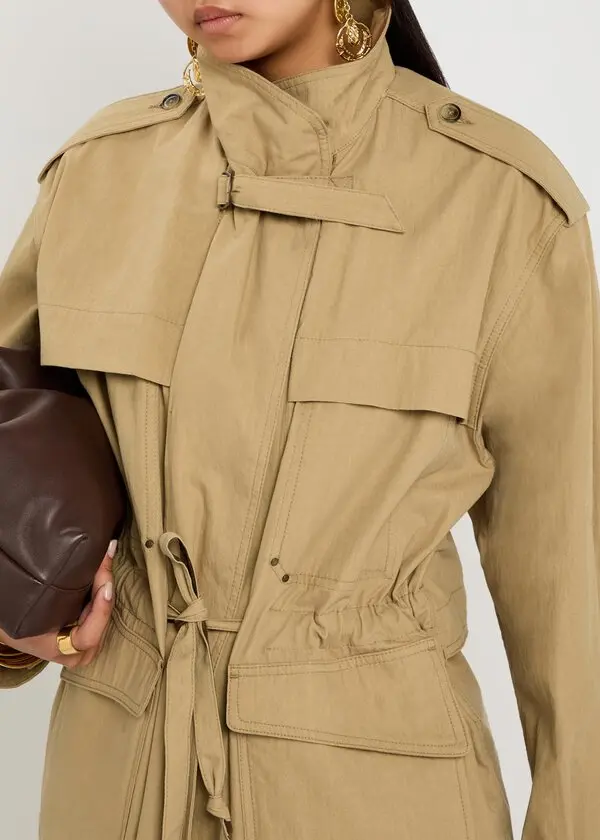 Isabel Marant Étoile Adelys Cotton-blend Gabardine Trench Jacket