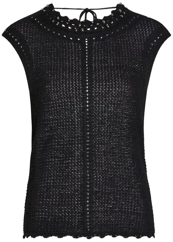 Isabel Marant Étoile Metorie Bead-embellished Crochet Top