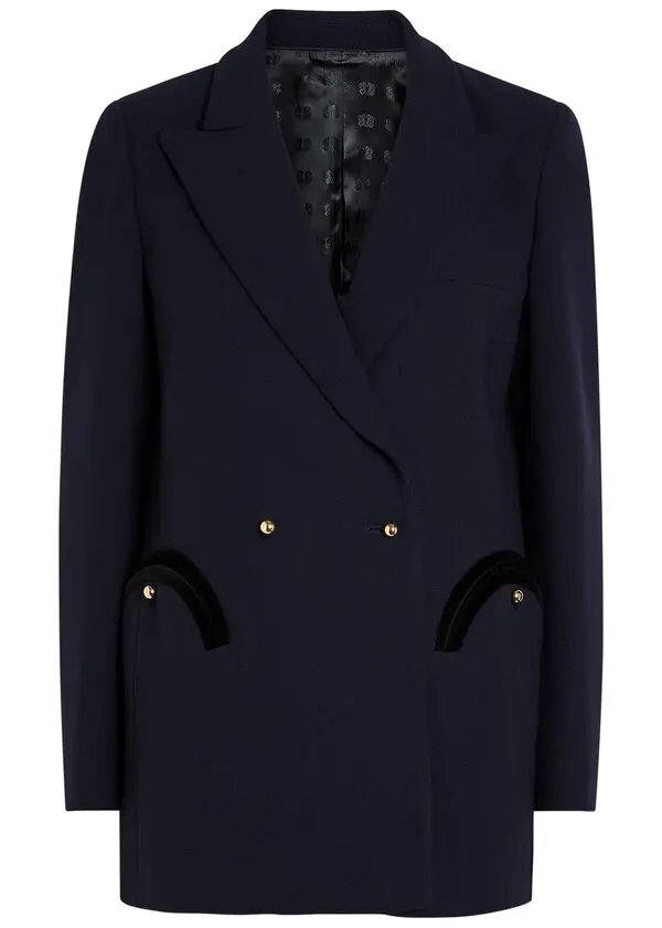 BLAZÉ MILANO Everyday Double-breasted Wool Blazer