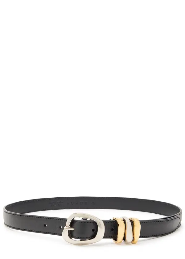 AMANU The Tugela Leather Belt - Black