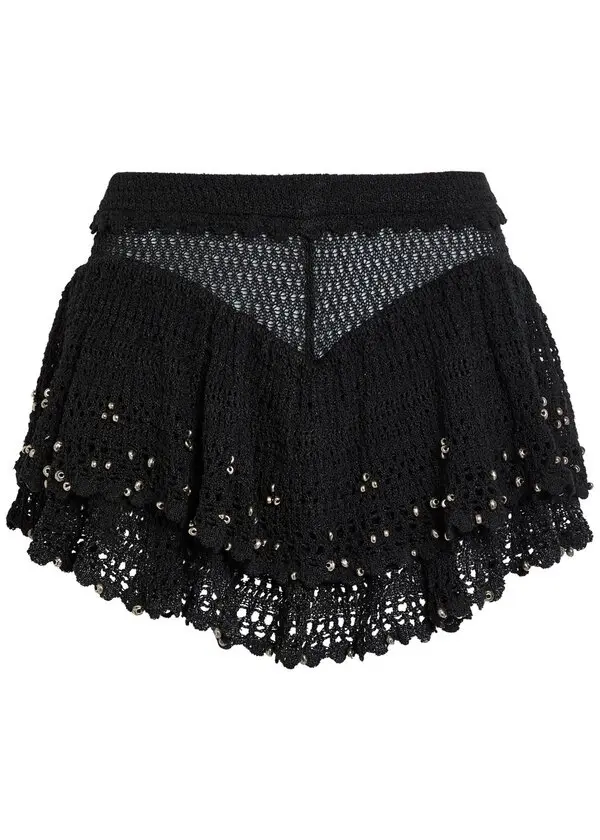 Isabel Marant Étoile Bead-embellished Crochet Shorts