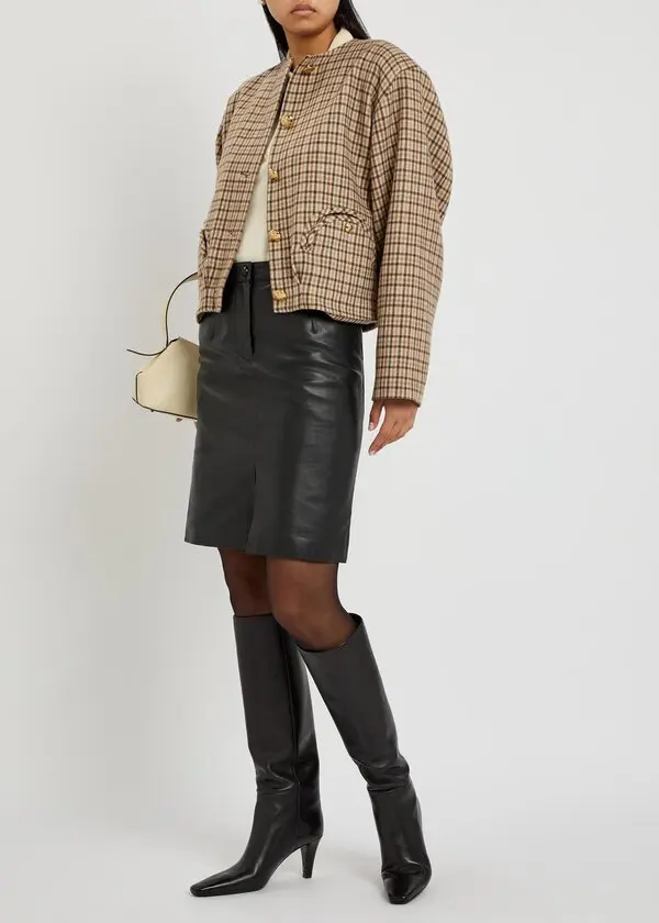BLAZÉ MILANO Altai Checked Wool And Cashmere-blend Jacket