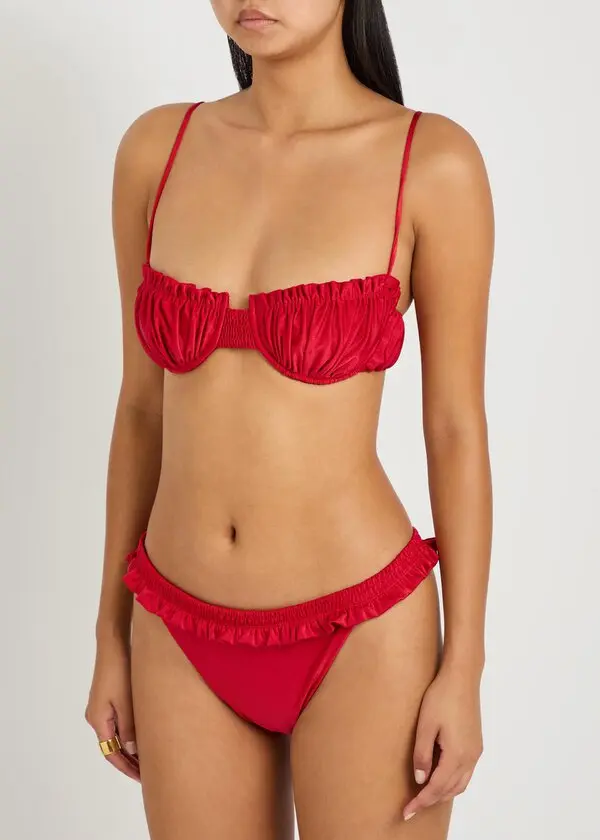 Faithfull The Brand Alma Ruffled Bikini Briefs
