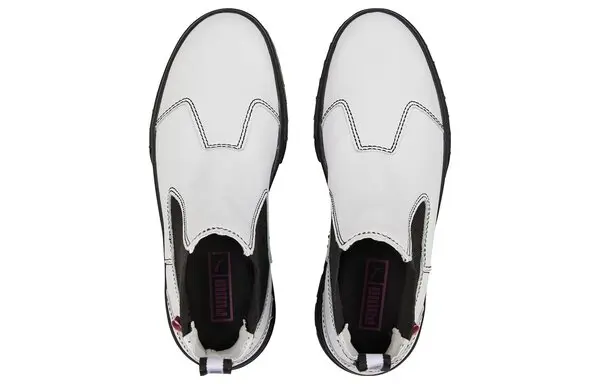 PUMA Mayze Pop Chelsea Boots - White/black