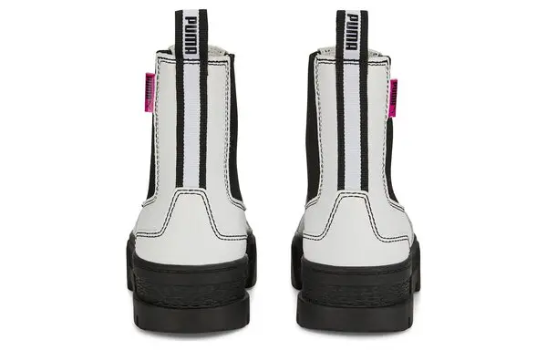 PUMA Mayze Pop Chelsea Boots - White/black