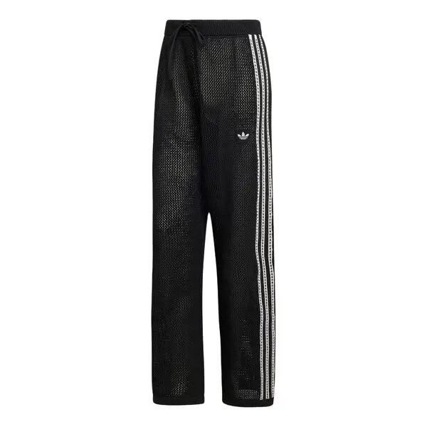 Adidas Originals Knitted Crochet Track Pants - Black