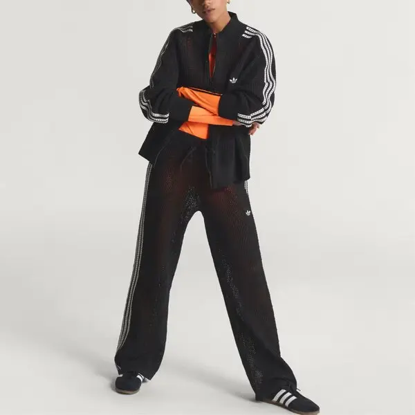 Adidas Originals Knitted Crochet Track Pants - Black