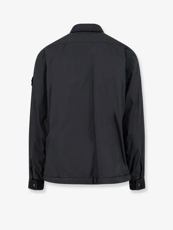 Stone Island Recycled Nylon Crinkle Reps Jacket - Black