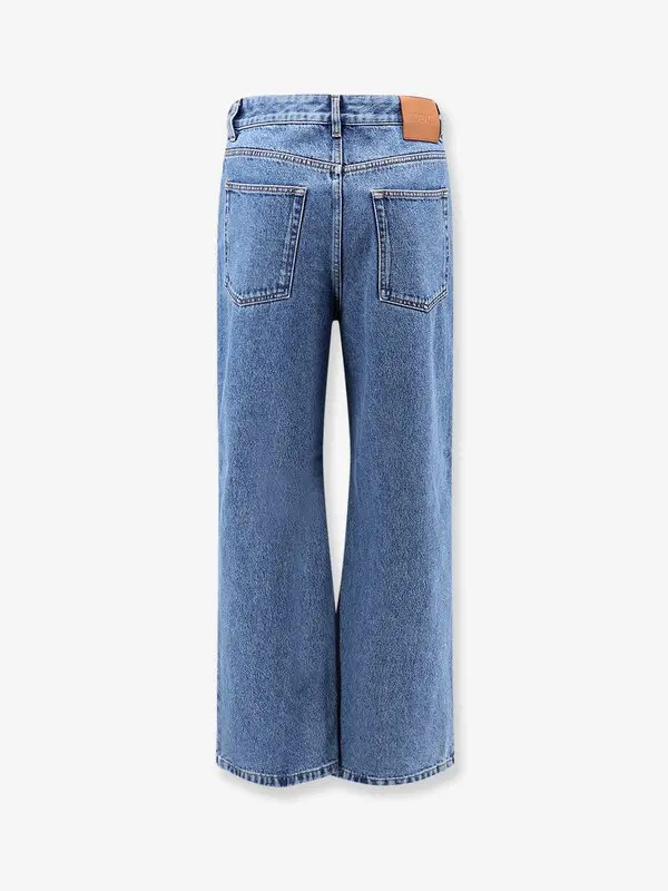 Loewe Anagram Baggy Jeans With Embroidery On The Front