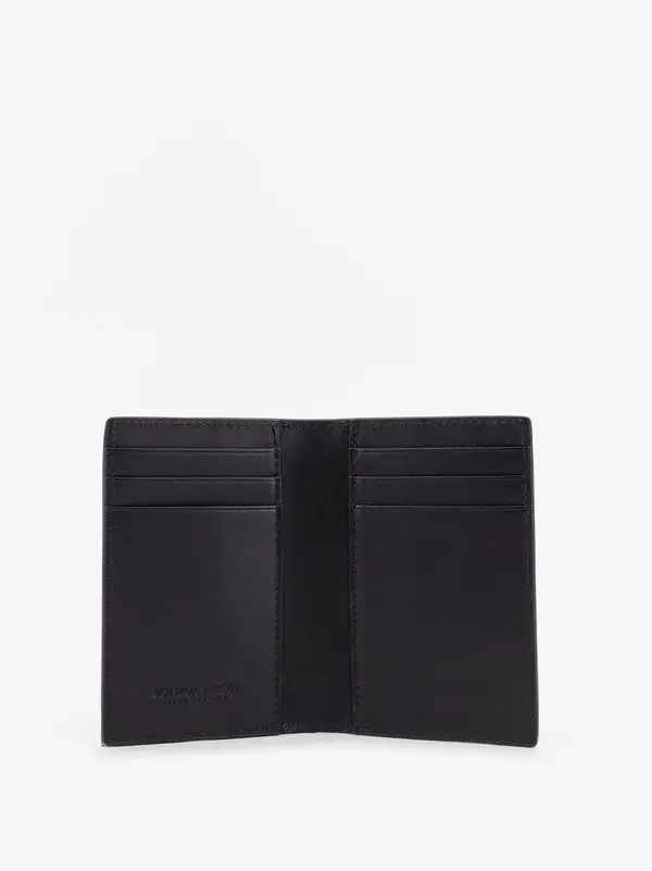 Bottega Veneta Leather Card Holder With Intrecciato Pattern