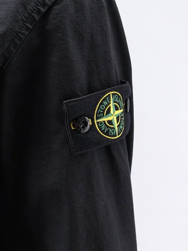 Stone Island Hooded Organic Cotton Jacket
