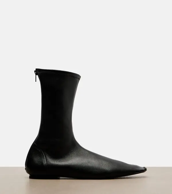 Khaite Marlene Leather Boots