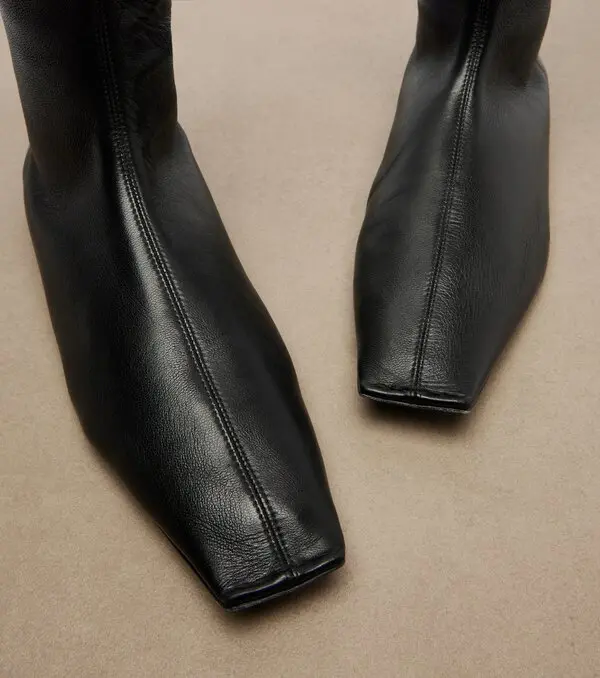 Khaite Marlene Leather Boots