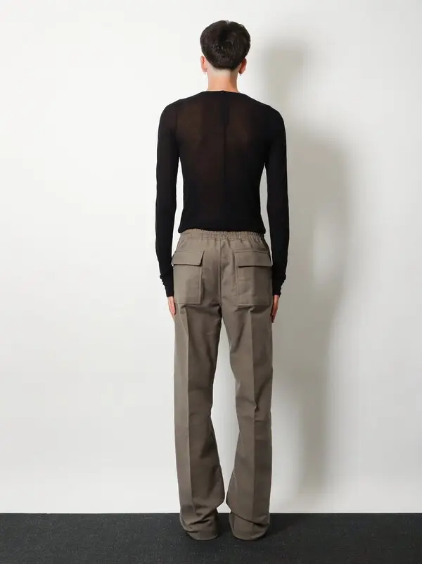 Rick Owens Dietrich Cotton Trousers - Gray