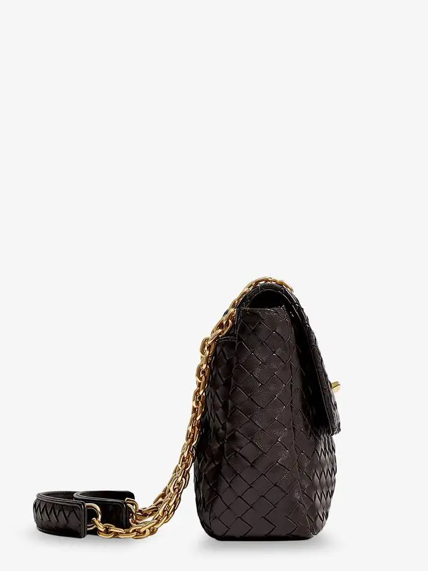 Bottega Veneta Madison Woven Leather Shoulder Bag With Knot Detail - Multicolor