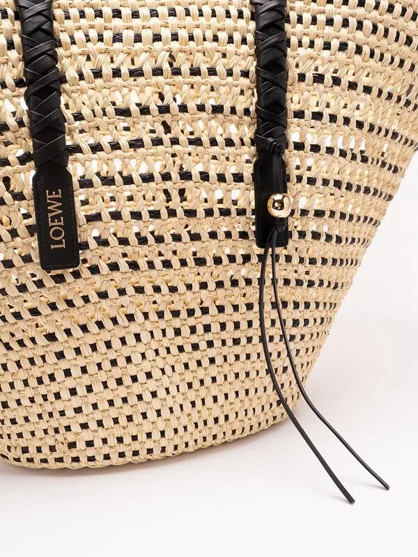 Loewe Large Braided Basket Bag - Multicolor