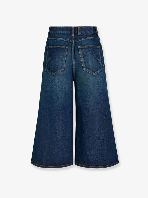 Alaïa Blue Denim Bermuda Shorts