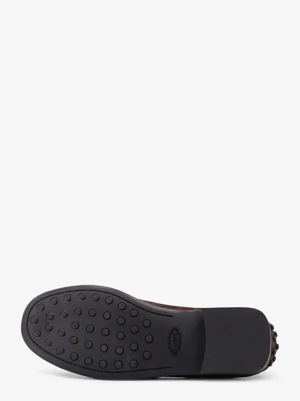 TOD'S Suede Loafers With Side Logo Detail - Multicolor
