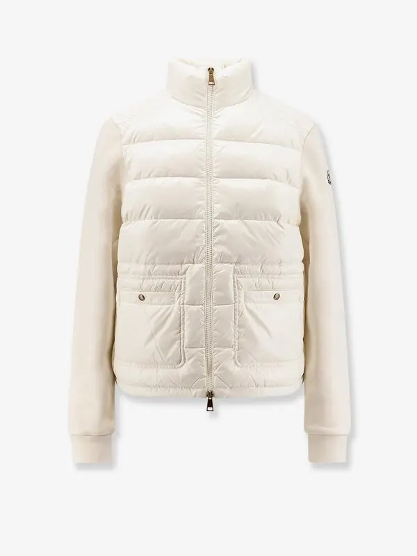 Moncler Padded Jacket With Fabric Details