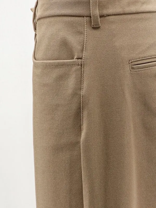 Max Mara Cotton Blend Flared Trousers - Multicolor
