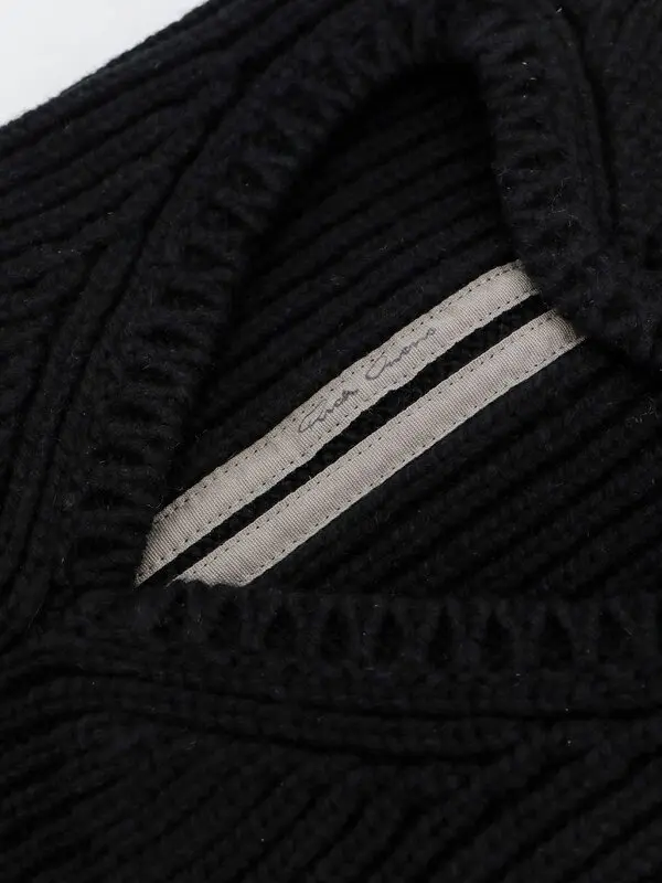 Rick Owens Ribbed Knit Balaclava