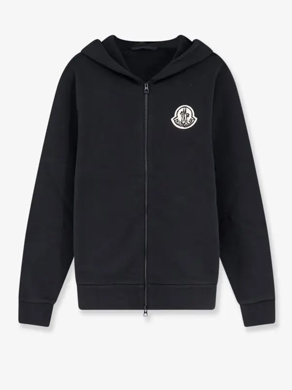 Moncler Cotton Sweatshirt With Logo Patch