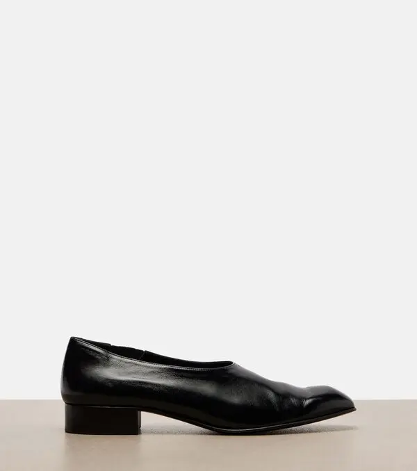 Khaite Colt Leather Loafers