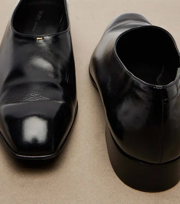 Khaite Colt Leather Loafers