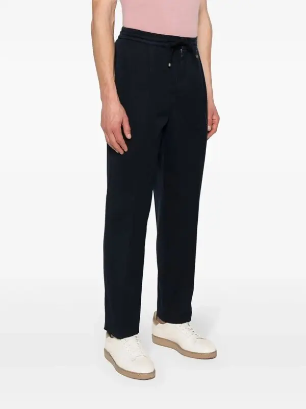 Brunello Cucinelli Cotton Drawstring Waist Pants - Multicolor